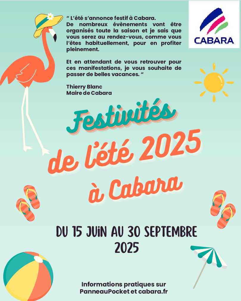 Festivités de l'été à Cabara - Commune de Cabara